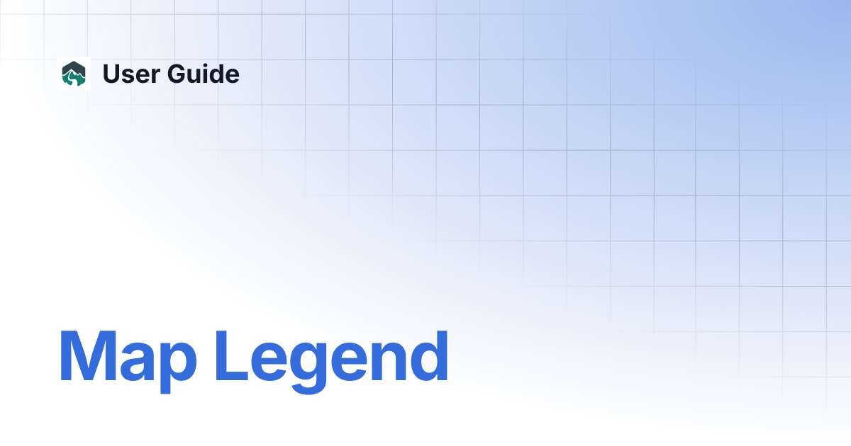 Map Legend | User Guide